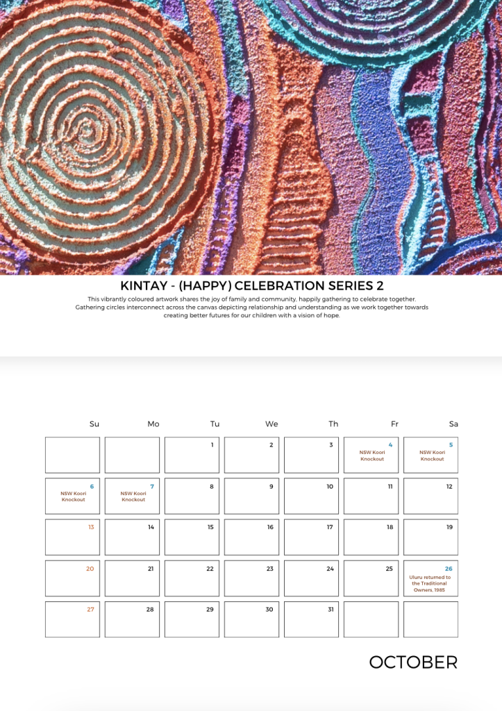 Indigenous Calendar: 2024 Calendar of Significant Indigenous Dates