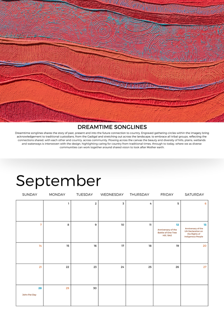 Indigenous Calendar: 2025 Calendar of Significant Indigenous Dates