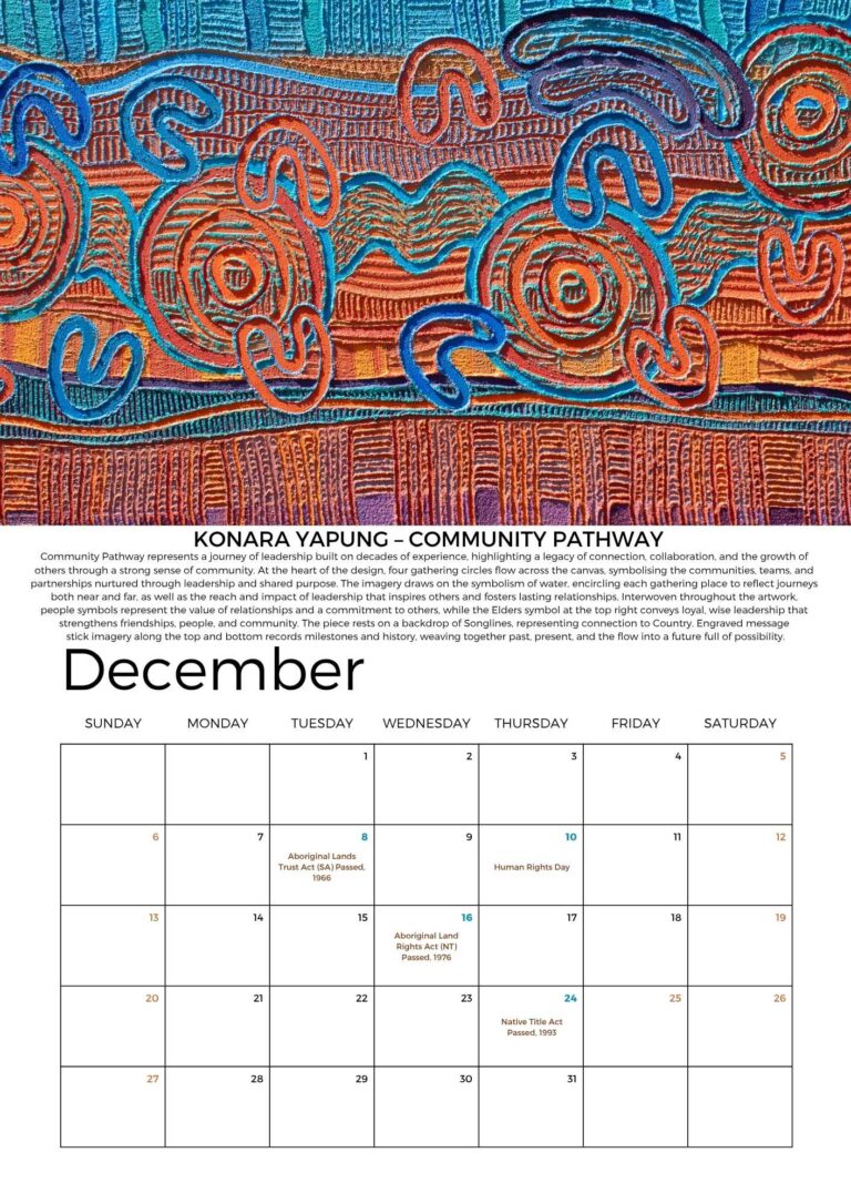 Indigenous Calendar: 2026 Calendar of Significant Indigenous Dates