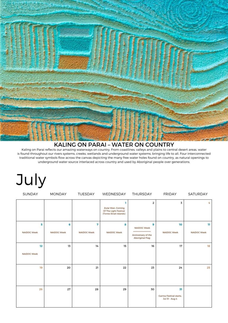 Indigenous Calendar: 2026 Calendar of Significant Indigenous Dates